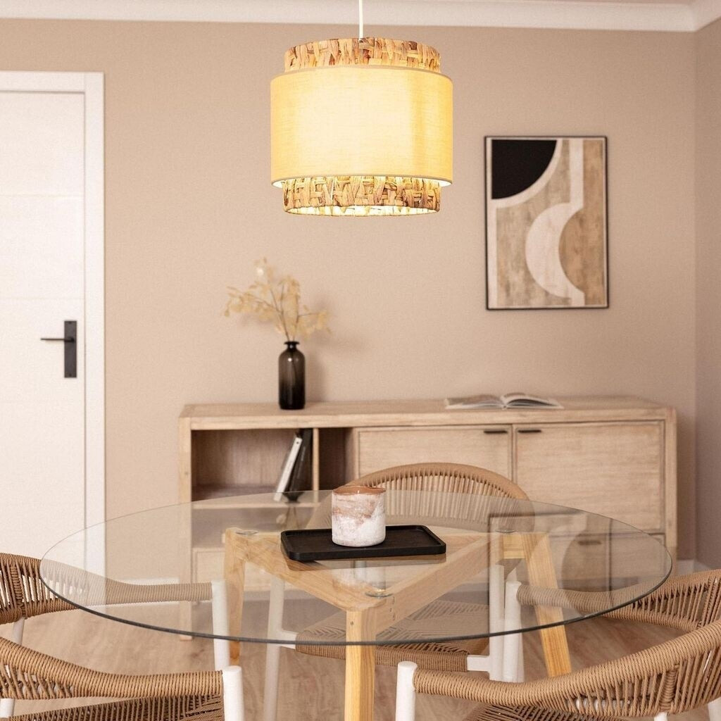 LEDKIA LIGHTING Pendant lamp natural fibers Orleans Celadon green au ...