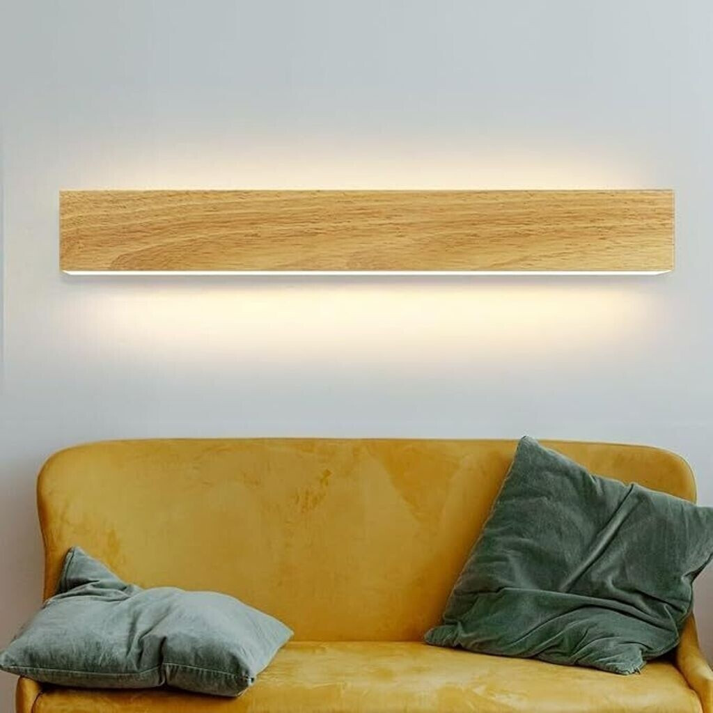 bedee LED Wandlampe, Holz Wandleuchte, Holz Modern lampe, 52CM, 20W ...