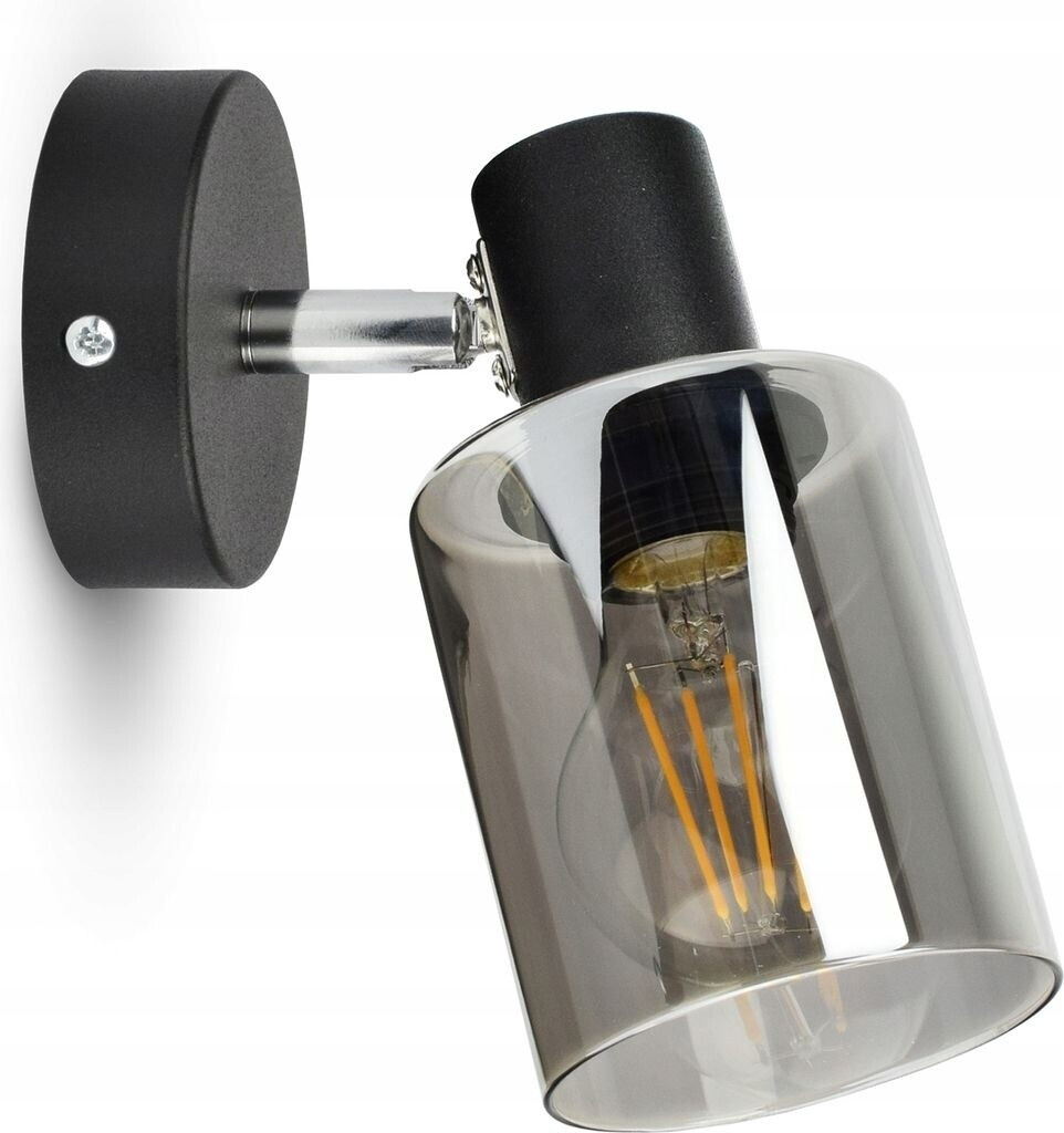 Luxolar LED Wandleuchte Schwarz E27 60 W - Wandlampe Innen Schwenkbar ...