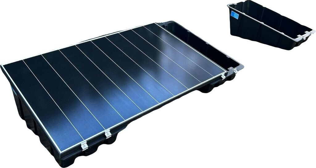 Neli Photovoltaic mounting system with mounting tray for flat roofs au ...