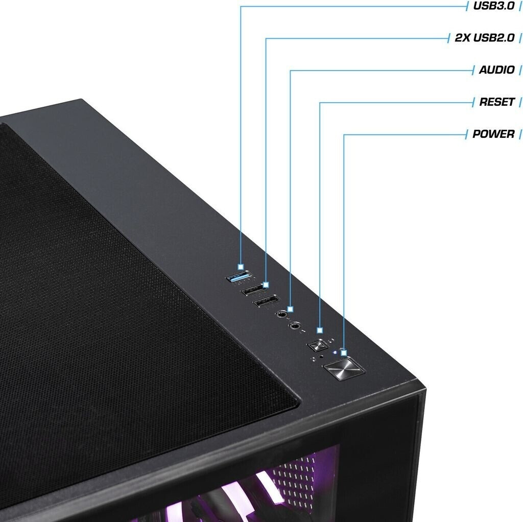 Kiebel Gaming PC Panorama XS IX - Ryzen 9 9900X / RTX 5060 Ti / 64GB / 2TB (187438) ab 1.899,00 ...