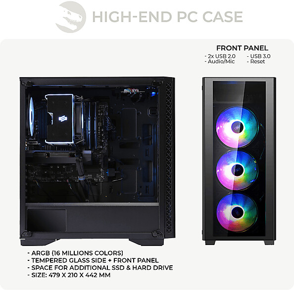 Sedatech Expert Gaming PC Compact • i9-11900KF • RTX4060 • 32GB • 1TB • Windows 11 ...
