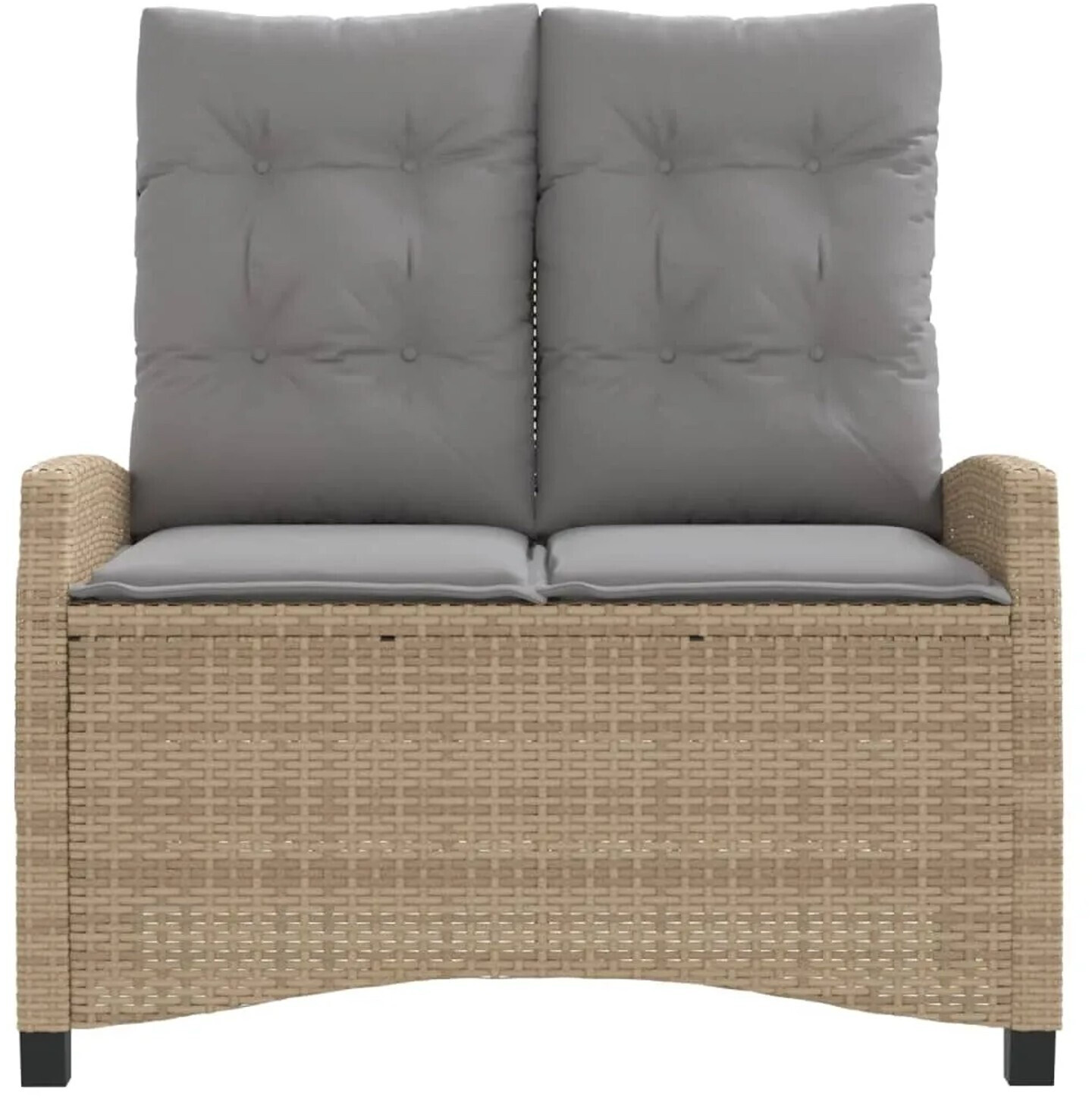 vidaXL Gartenbank Verstellbar mit Kissen Beige Poly Rattan (368230) ab ...