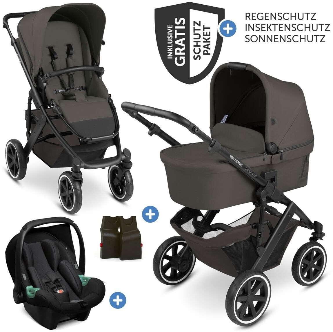 ABC Design Salsa 4 Air 3in1 Set inkl. Babywanne, Babyschale Tulip ...