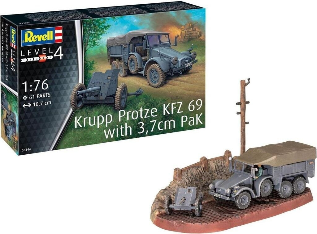 Revell Krupp Protze KFZ 69 with 3,7cm Pak (63344) ab 15,85 ...
