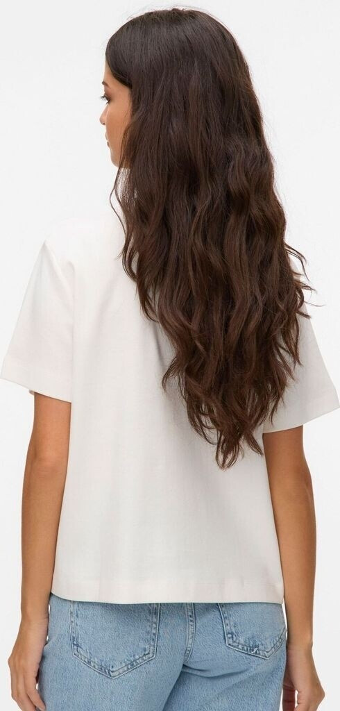 Buy Vero Moda VMPERNILLE METTE SS TOP BOX JRS snow white from £7.37 ...