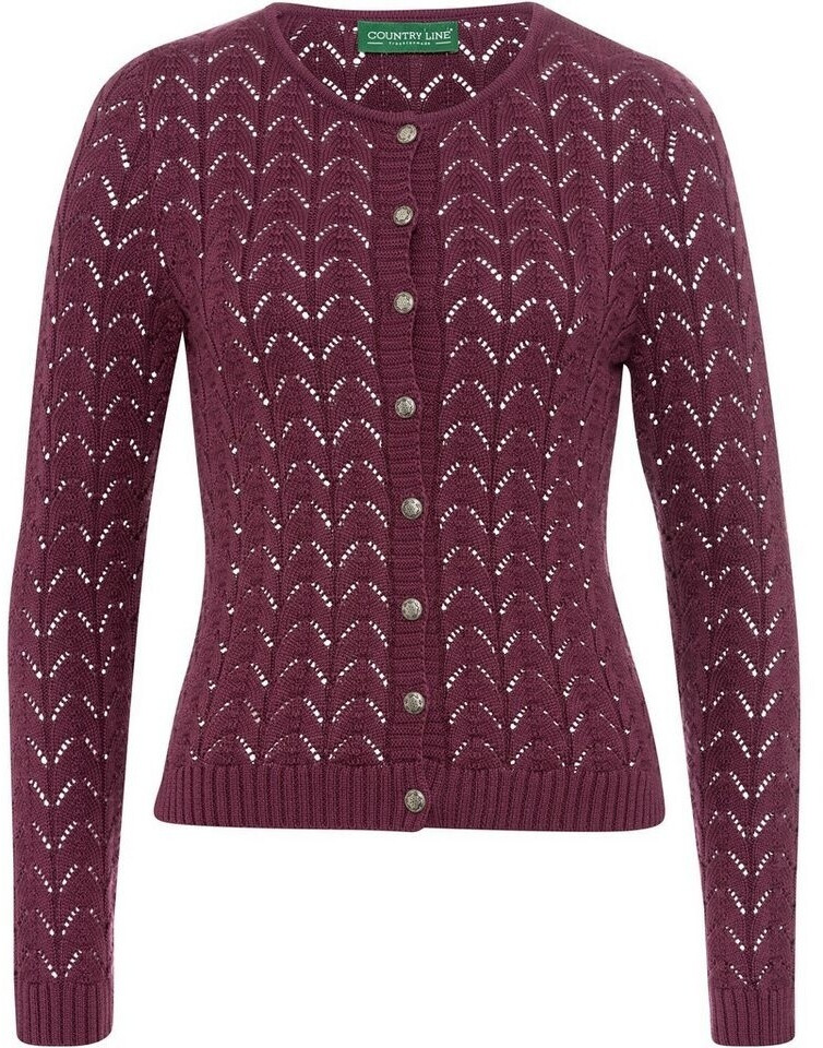 Country Line Ajour-Strickjacke brombeere rot ab 99,99 ...