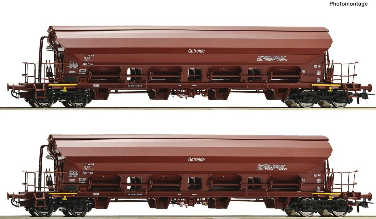 Roco H0 2er-Set Schwenkdachwagen der DR (6600125) ab 113,94 € | Preisvergleich bei idealo.de