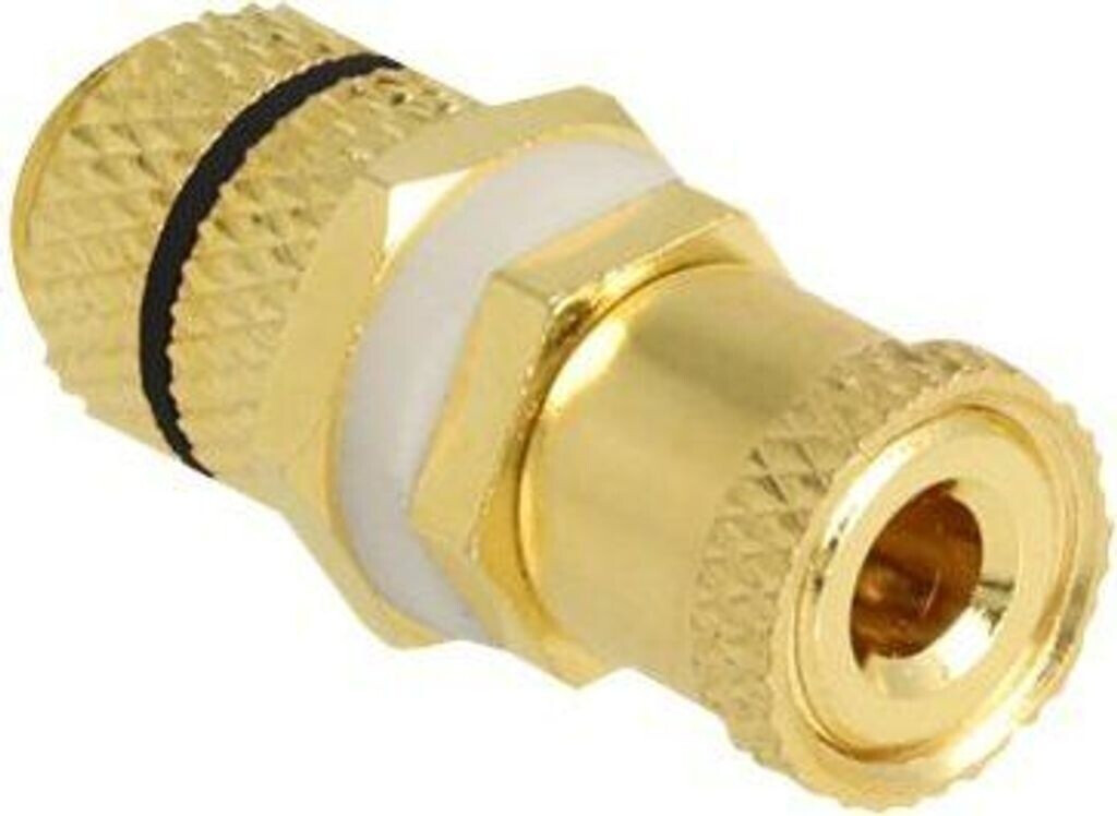 DeLock Audio Adapter Polklemme zu Polklemme zum Einbau Farbring schwarz ...