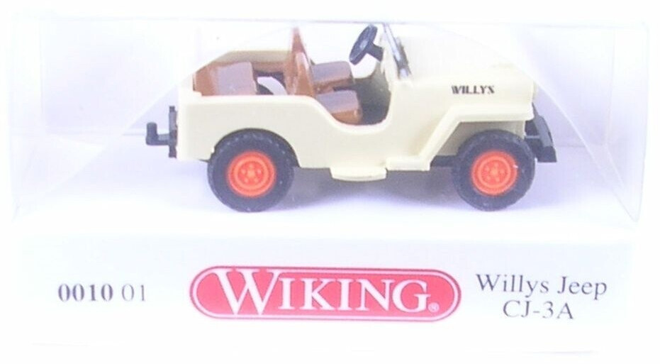 Buy Wiking Willys Jeep CJ-3A ivory beige H0 (0010 01) from £26.76 ...
