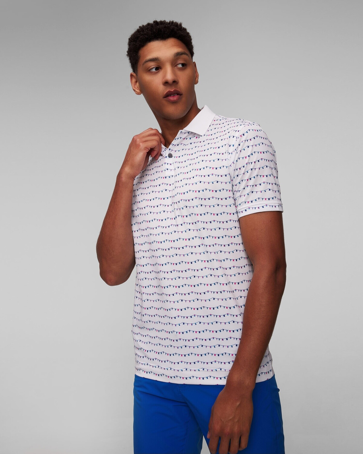 Footjoy Flag Banner Print Lisle Polo weiß gemustert ab 60,00 ...