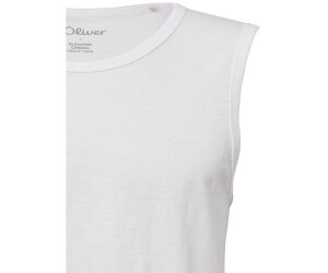s.Oliver Tanktop mit Flammgarnstruktur und Logo weiß 2163478.0100. ab 8 ...