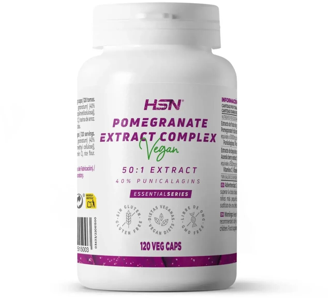 HSN Pomegranate extract complex (50:1) 500mg - 120 veg caps ab 18,03 ...
