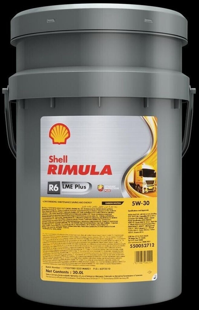 Shell Rimula R6 LME Plus 5W-30 au meilleur prix sur idealo.fr