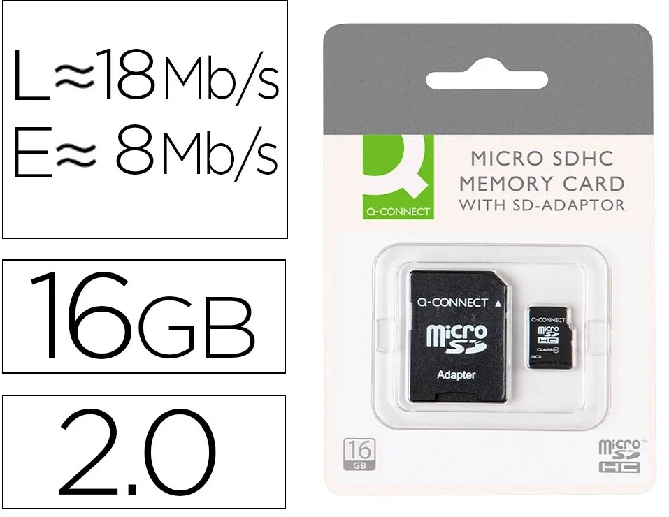 Buy Q-CONNECT Micro SD + Adapter KF16 from £4.62 (Today) – Best Deals ...