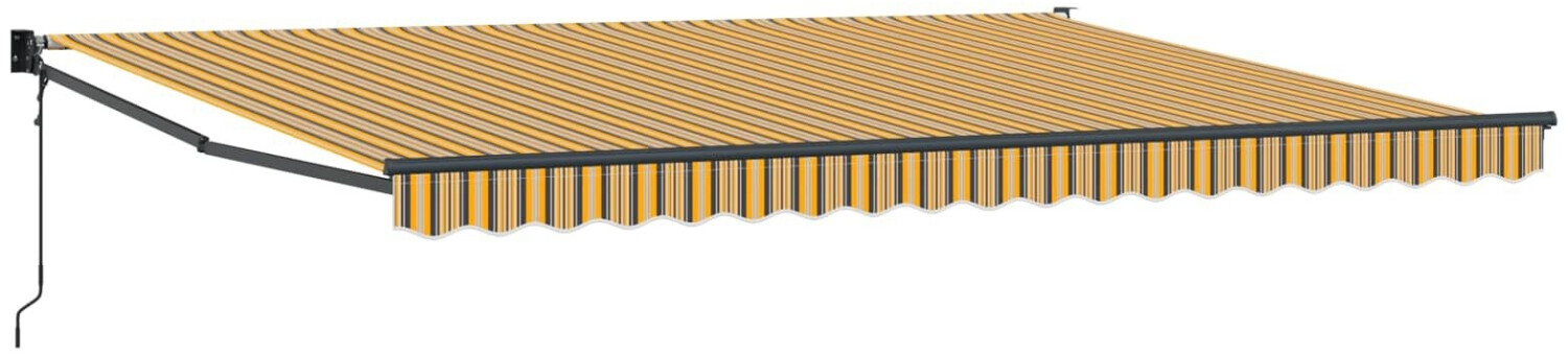 vidaXL Automatische Markise mit bunten Streifen 450 x 300 cm (3330952 ...