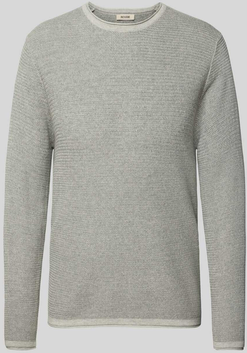 Only & Sons Onseric Reg Struc Crew Knit Noos light grey melange - Où acheter ? Disponibilités et ...