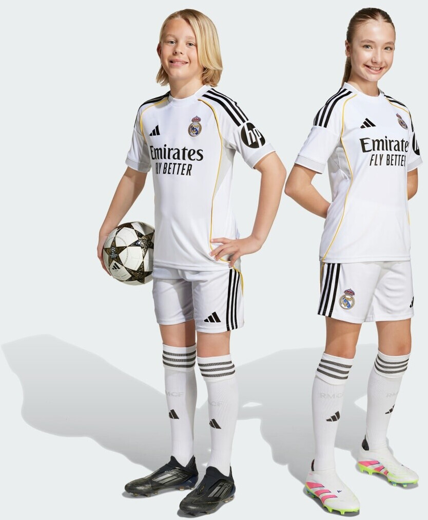 Adidas Kit Maillot Real Madrid 2025/2026 Junior au meilleur prix sur ...