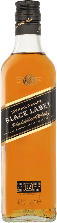 Johnnie Walker Black Label 0,2l 40% au meilleur prix sur idealo.fr