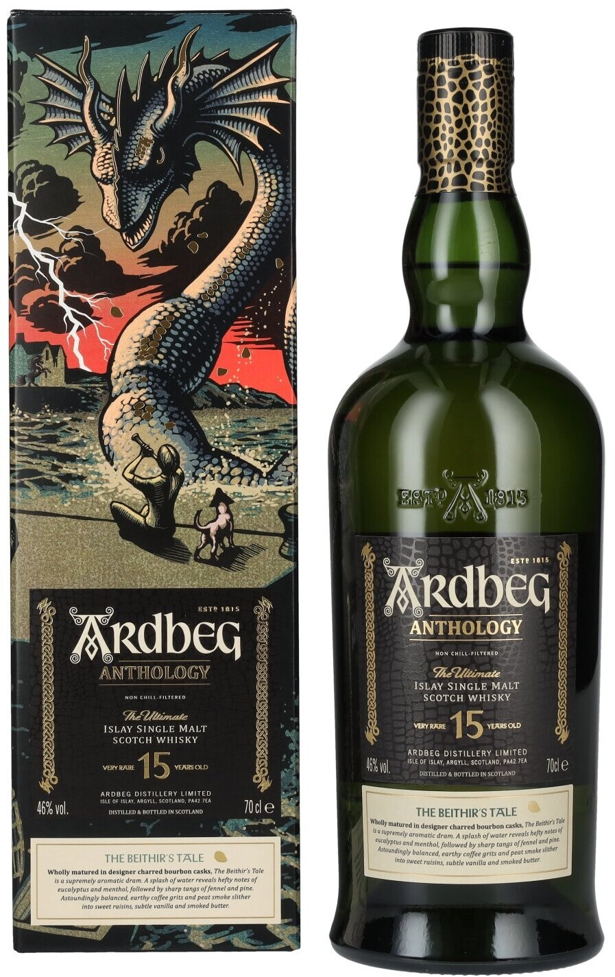 Ardbeg Anthology The Beithir's Tale Islay 15 Years Single Malt Whisky 0 ...