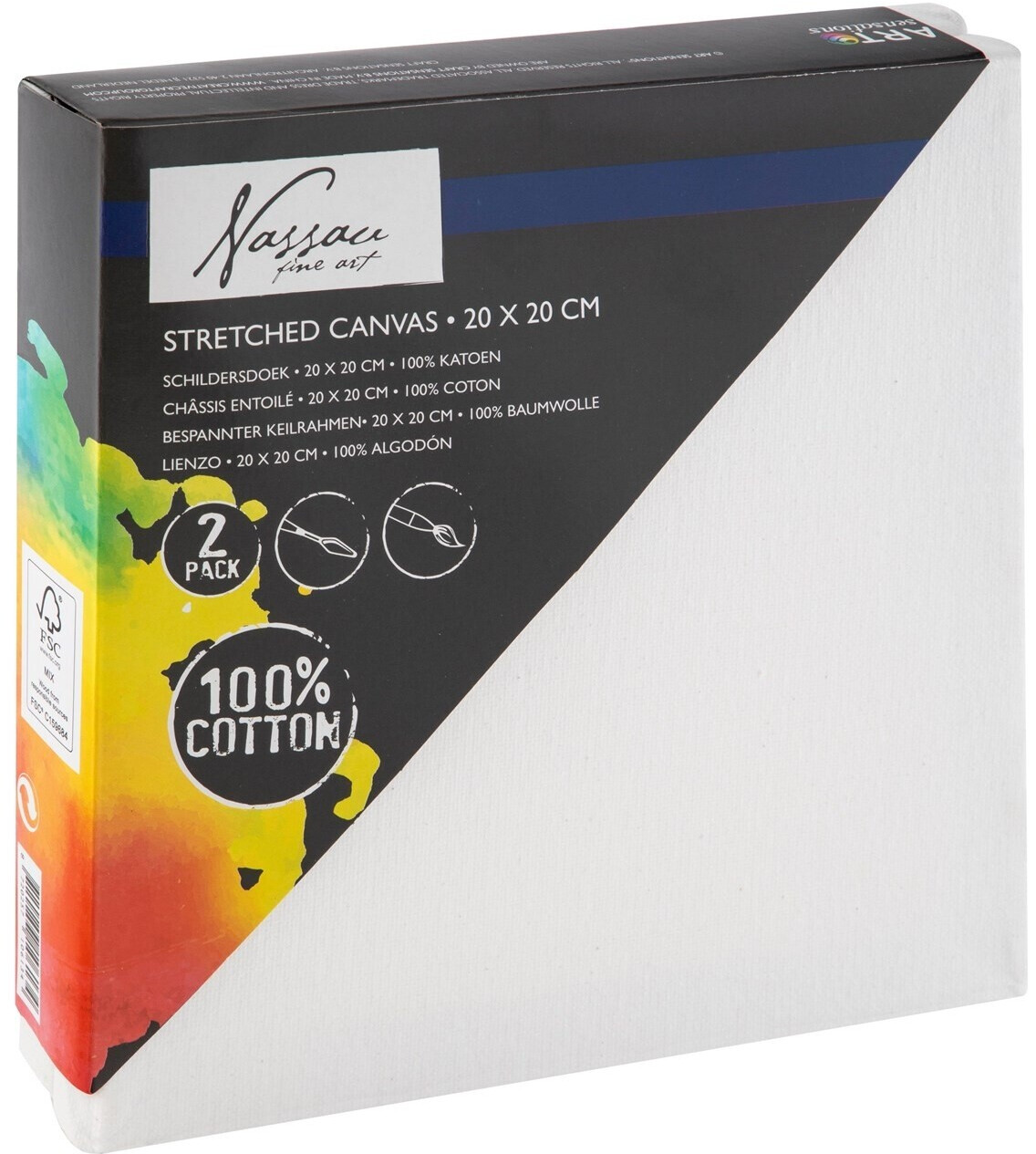 Buy Grafix Stretcher frame canvas 20 x 20 cm from £10.58 (Today) – Best ...