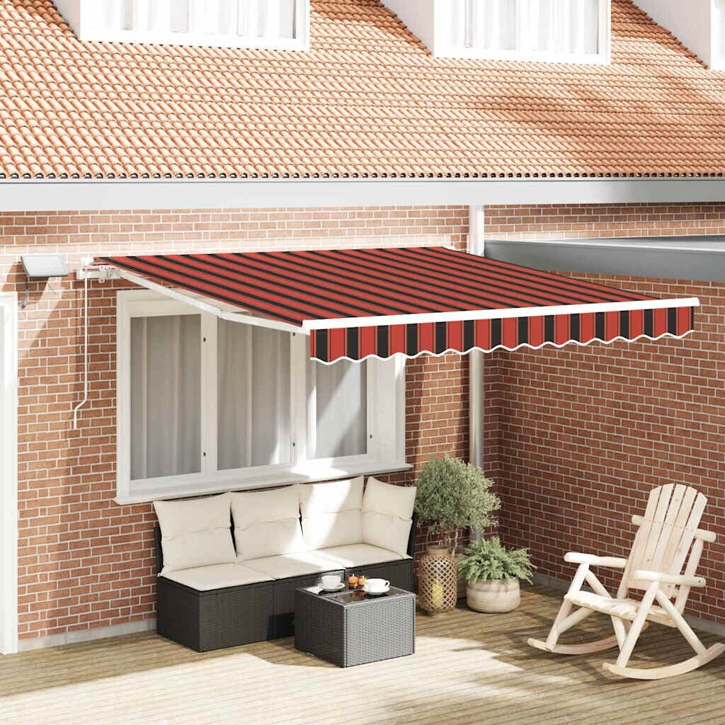 vidaXL Einziehbare Markise 300 x 250 cm Orange und Braun (3329938) ab ...