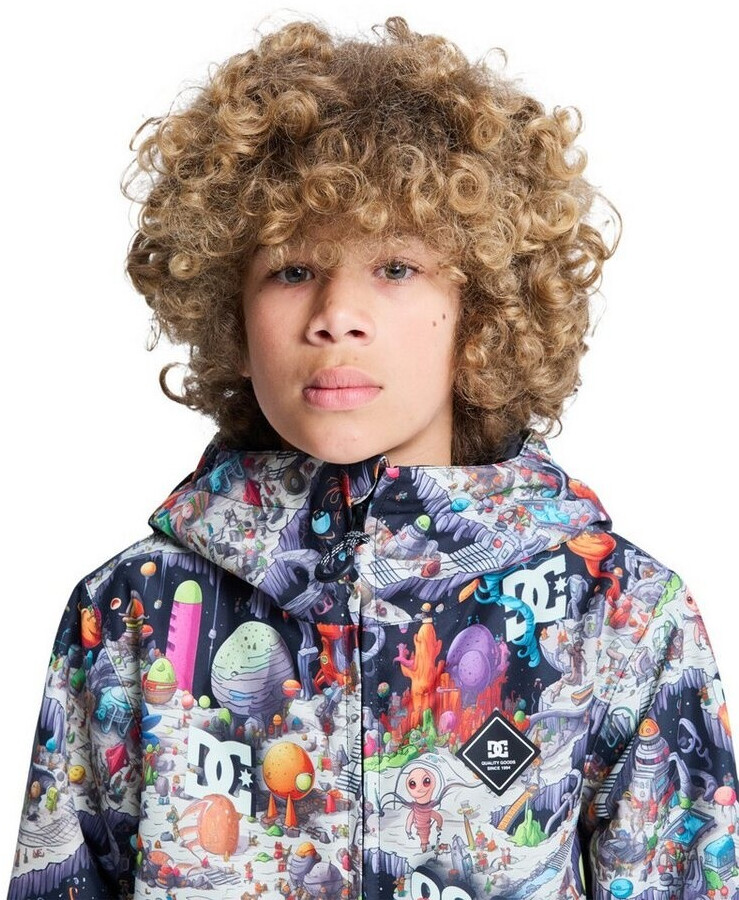 Buy DC Snowboard Jacket Basis Print Outer World black from £156.33 ...