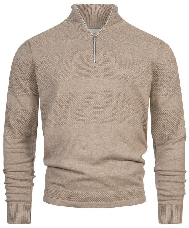Kronstadt Knit Pullover KSHannes Half-Zip sand mix au meilleur prix sur ...