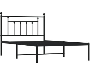 vidaXL Bettgestell mit Kopf- und Fußteil Metall Weiß 120x200 cm (353602 ...
