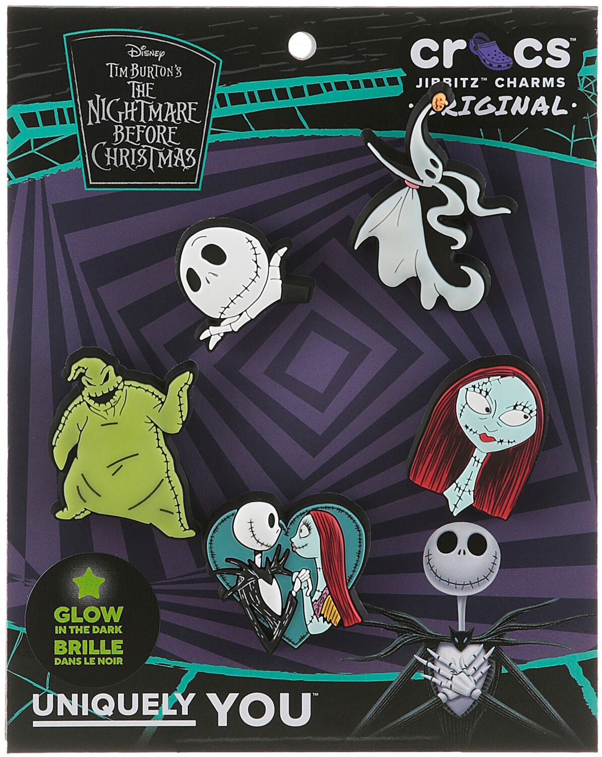 Crocs Nightmare Before Xmas 5 Pack Shoe Charms multicolored au meilleur ...