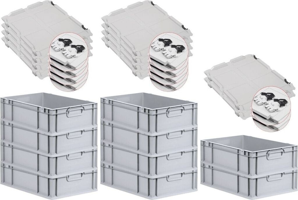 Proregal Spar Set 10x Eurobox Nextgen Economy Mit Scharnierdeckel ...