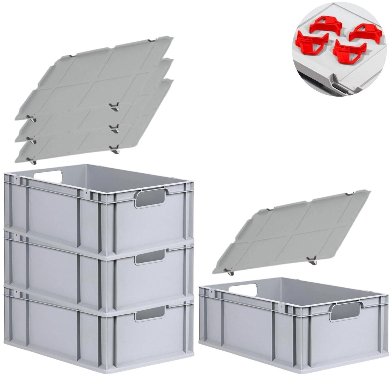 Proregal Spar Set 4x Eurobox Nextgen Economy Mit Auflagedeckel & 4x ...