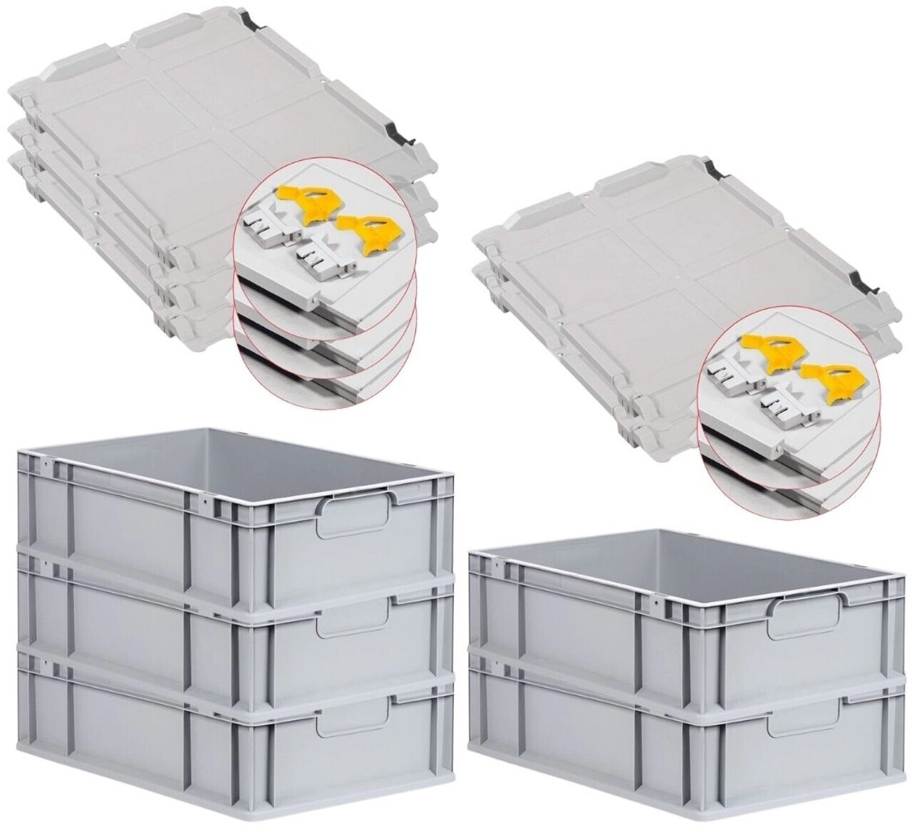 Proregal Spar Set 5x Eurobox Nextgen Economy Mit Scharnierdeckel ...
