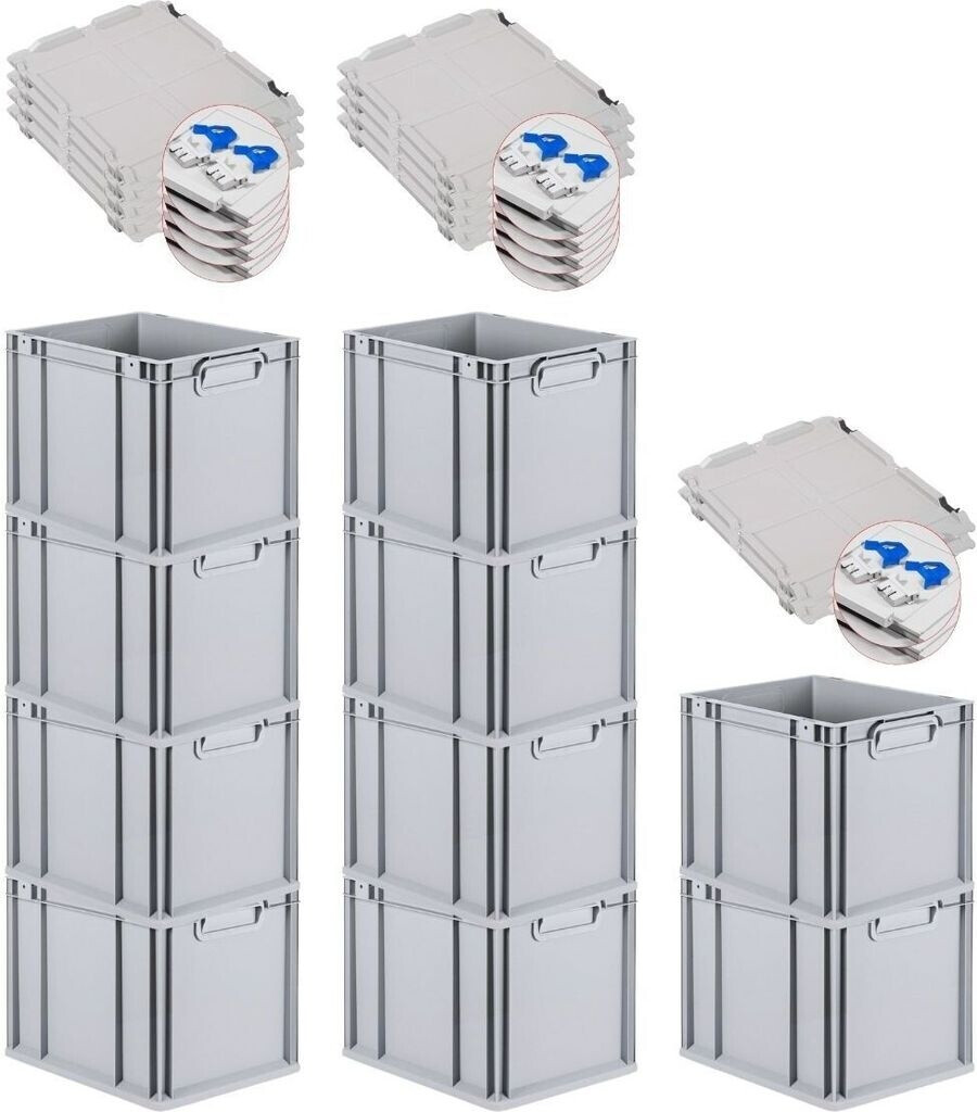 Proregal Spar Set 10x Eurobox Nextgen Economy Mit Scharnierdeckel ...