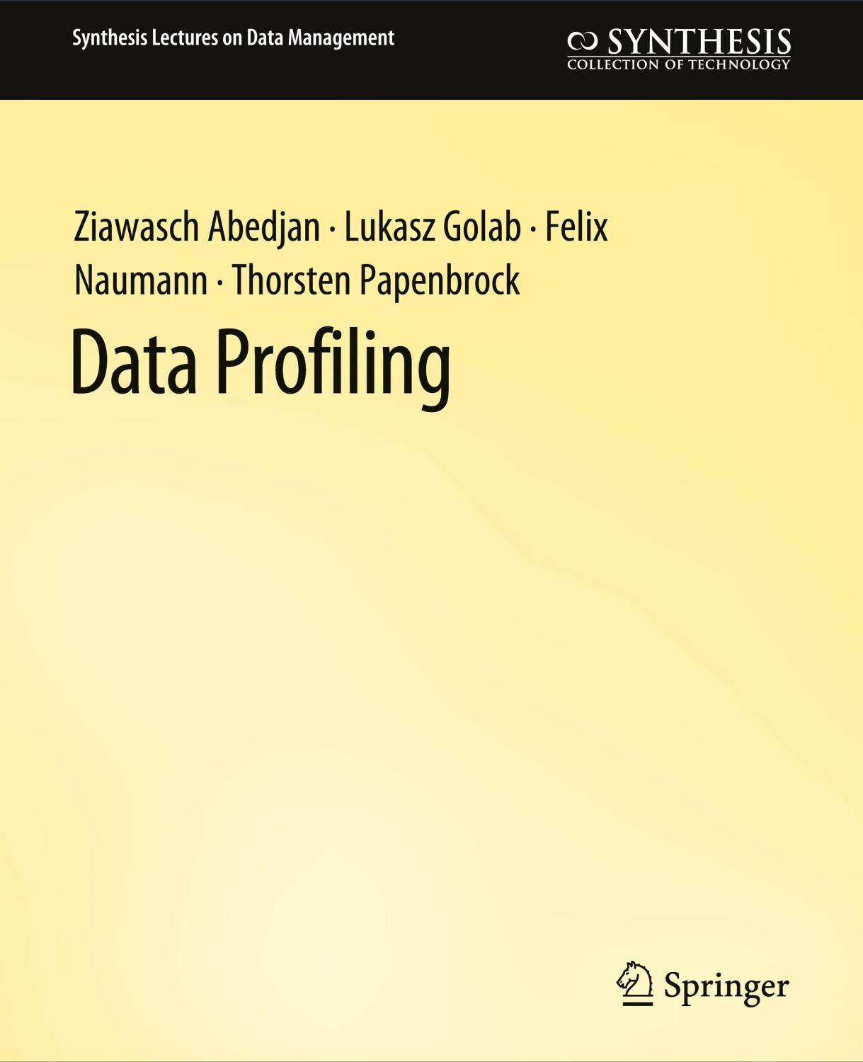 Springer Verlag Data Profiling (Ziawasch Abedjan, Thorsten Papenbrock ...