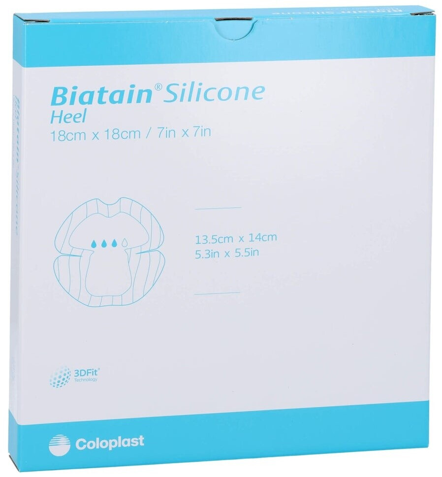 Avitamed Biatain Silicone Schaumverband Ferse 18x18 cm 5 Stk. ab 328.9 ...