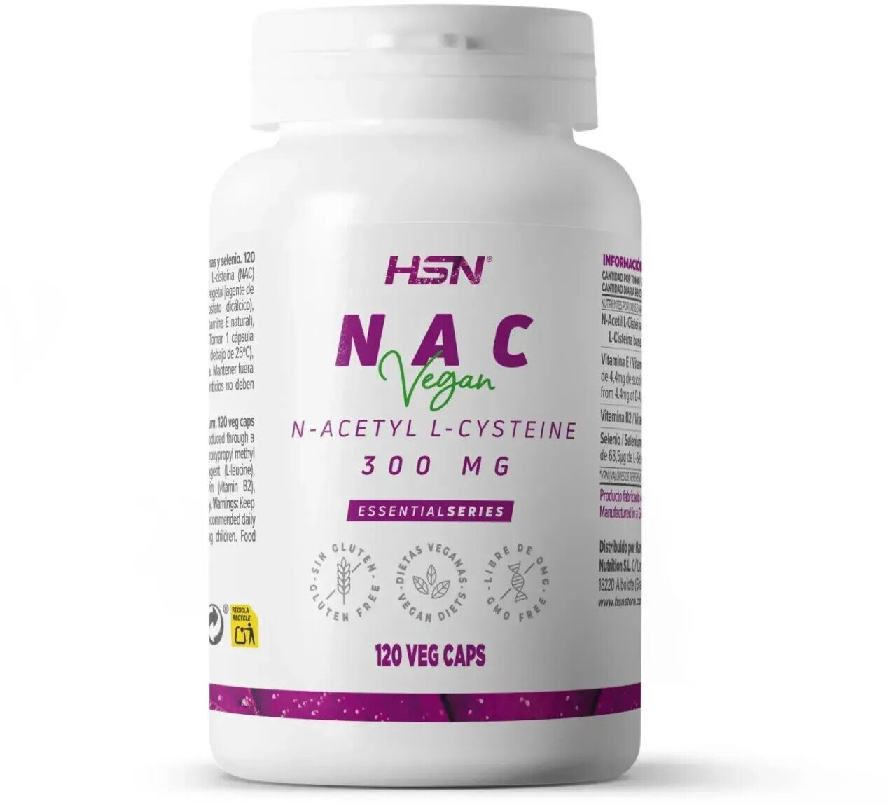 HSN NAC N-Acetyl L-Cysteine 300 mg (120 veg caps) ab 5,97 ...