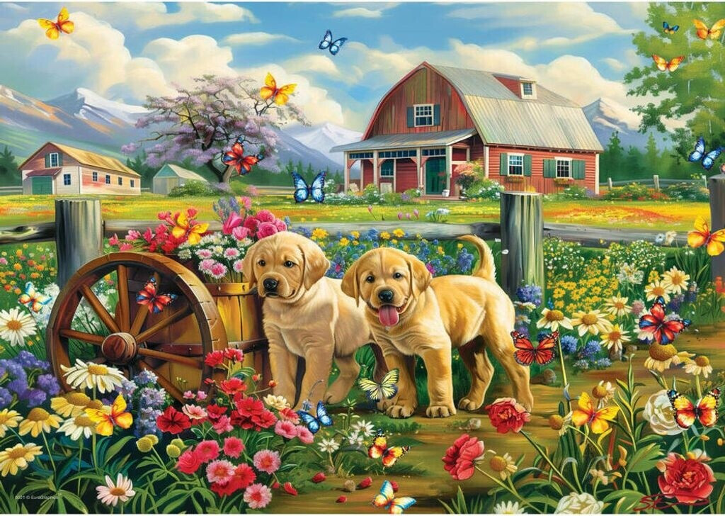Buy Eurographics CP48 - Puppy Spring by Shawna Steward 49 puzzle pieces ...