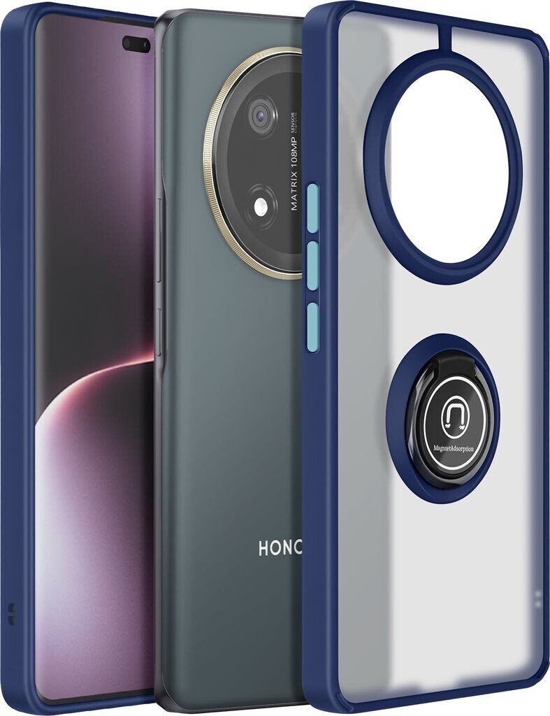 Avizar Case Honor Magic 7 Lite Ring Metal Video Stand Blue au meilleur ...