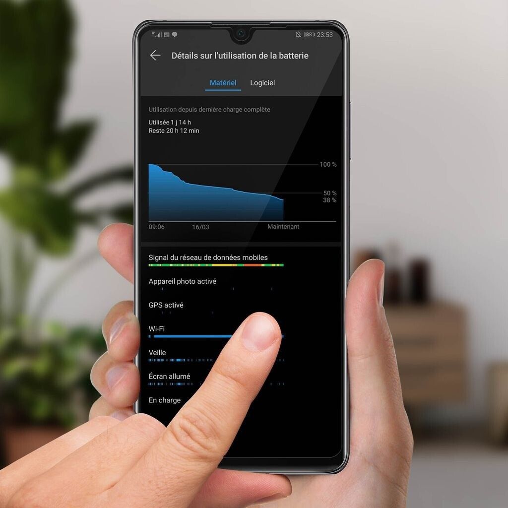 Buy Avizar Huawei P30 Glass Film Curved Transparent with Black Edge ...
