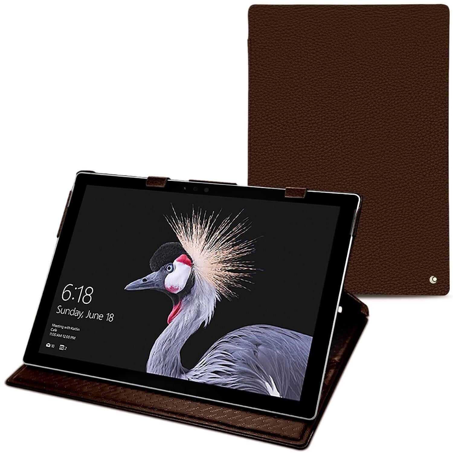 Noreve Lederschutzhülle vertikal (Surface Pro (2017)) Tablet Hülle ...