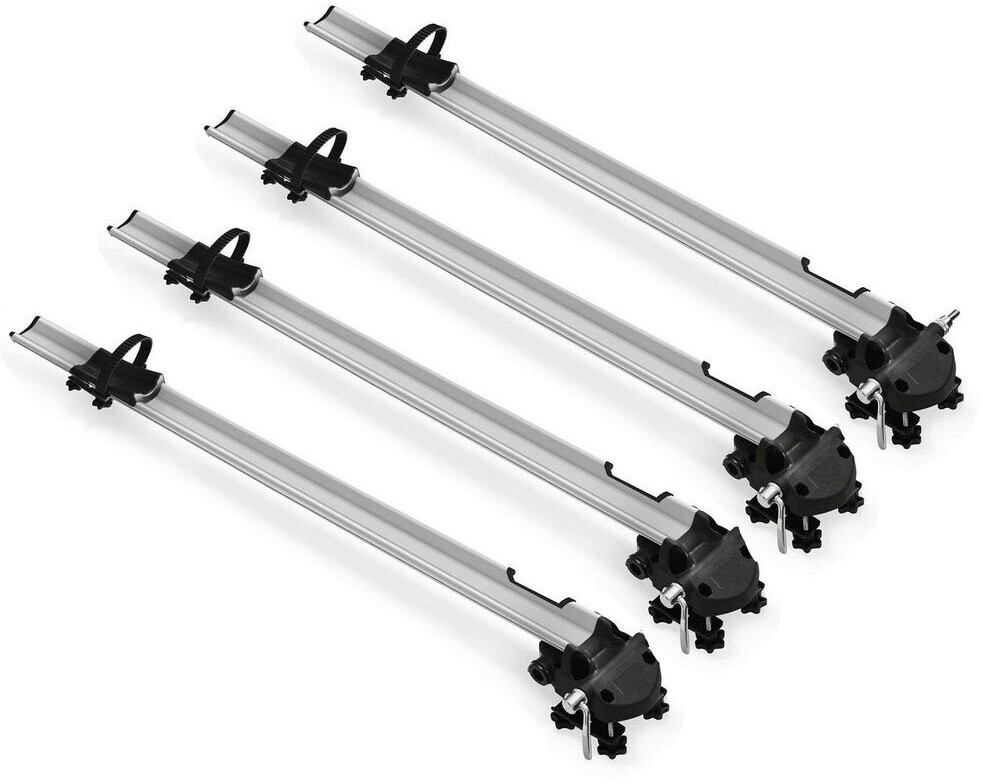 VDP 4x Bike Pro + Dachträger EVO ALU kompatibel mit für Peugeot 207 3-5 Türer 2006-2015 (VDP ...