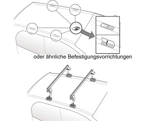 VDP 2X Bike Pro + Dachträger Menabo Tema Stahl kompatibel mit für BMW 5er F10 (Stufenheck 4 ...