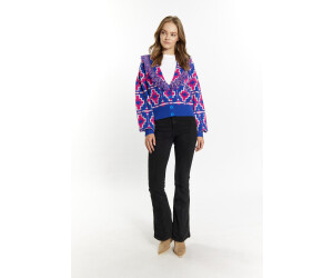 IZIA Cardigan with ethnic pattern (IZI3185003000002) blue/raspberry ...