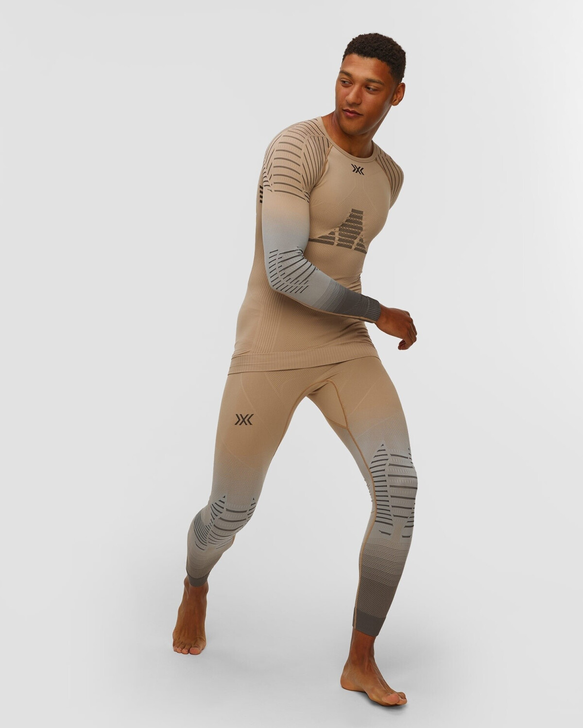 X-Bionic Invent FX Shirt LS (IN-YTBYW24M-M104) sand/light grey/grey ...