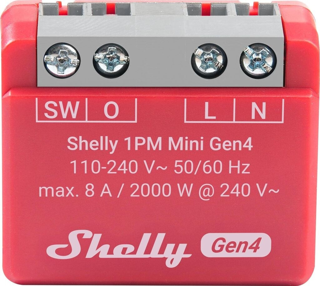 Shelly 1PM Mini Gen4 ab € 17,99 | Preisvergleich bei idealo.at