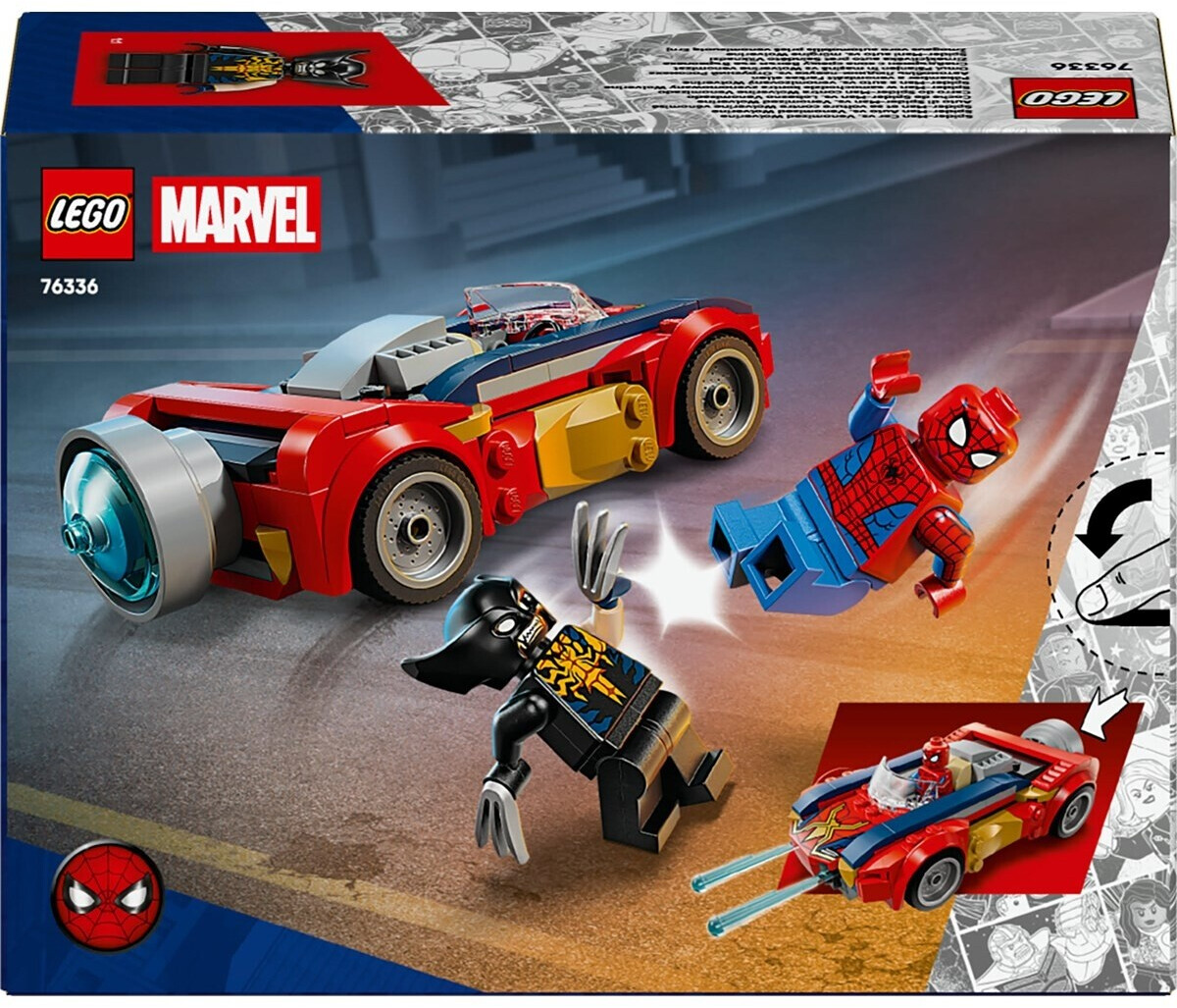 Buy LEGO Spider-Man Car vs. Venomized Wolverine (76336) from £17.99 ...