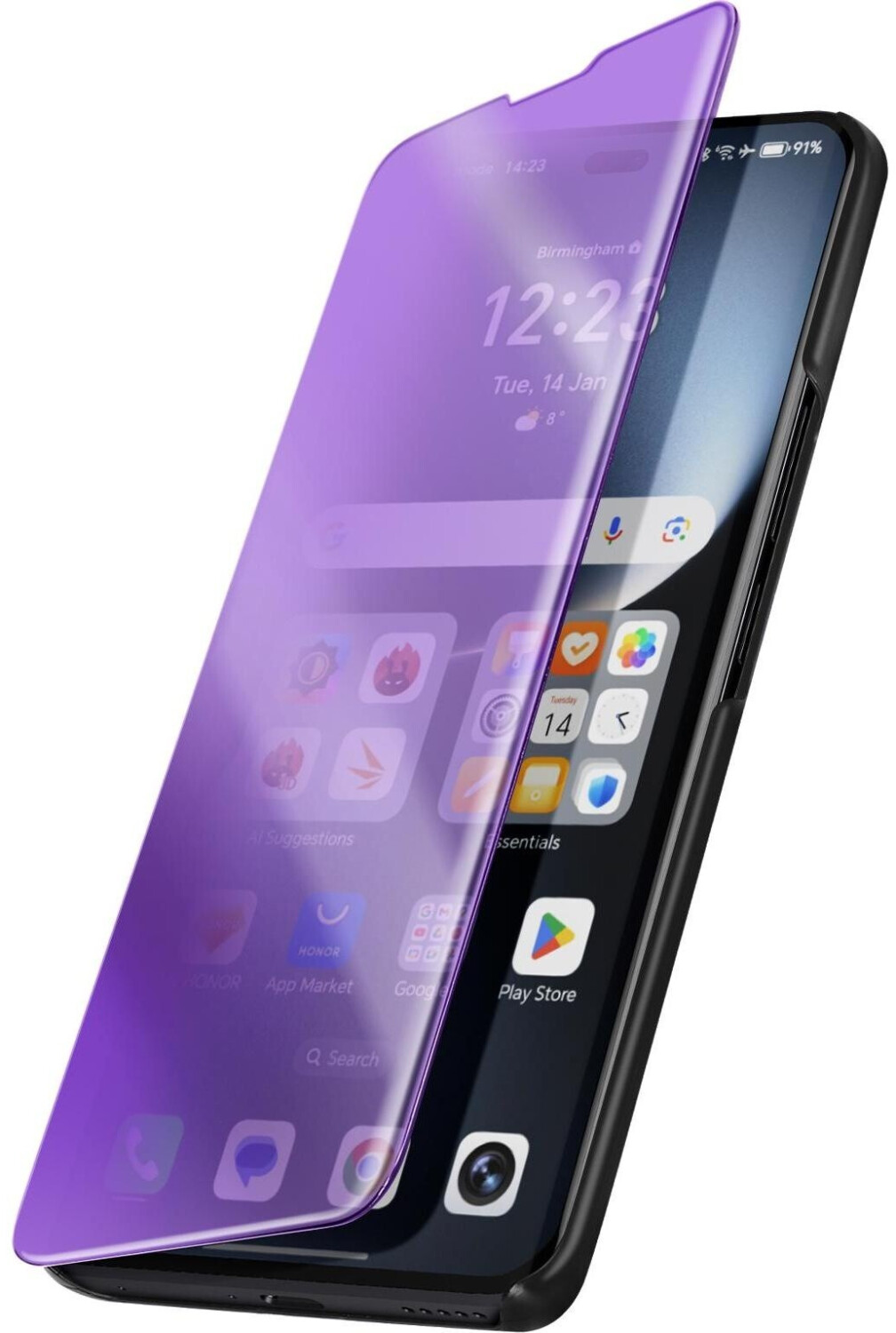 Avizar Mirror Flip Case for Honor Magic 7 Lite with Stand Function ...