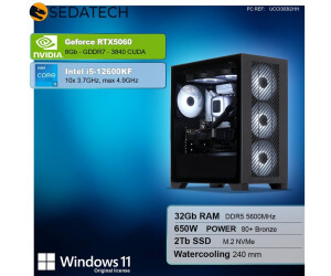 Sedatech Expert Gaming PC - UCCI303I2I1HF (2TB / 32GB / i5-12600KF ...