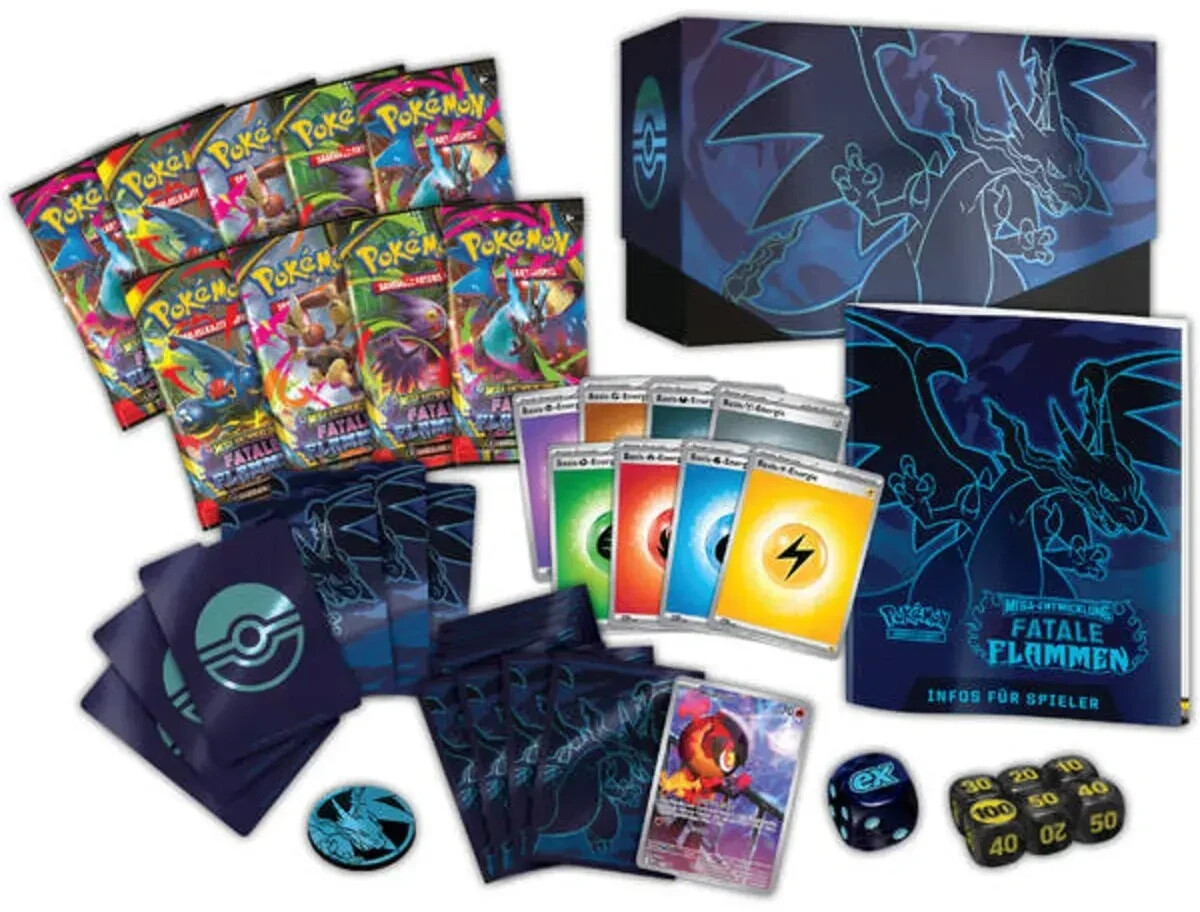 Pokémon Mega-Entwicklung: Fatale Flammen Top-Trainer-Box (DE) au ...